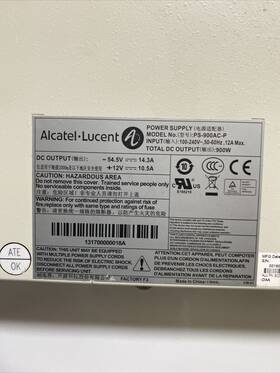 ALCATEL-LUCENT PS-900AC-P Omniswitch Power Supply Psu 902430